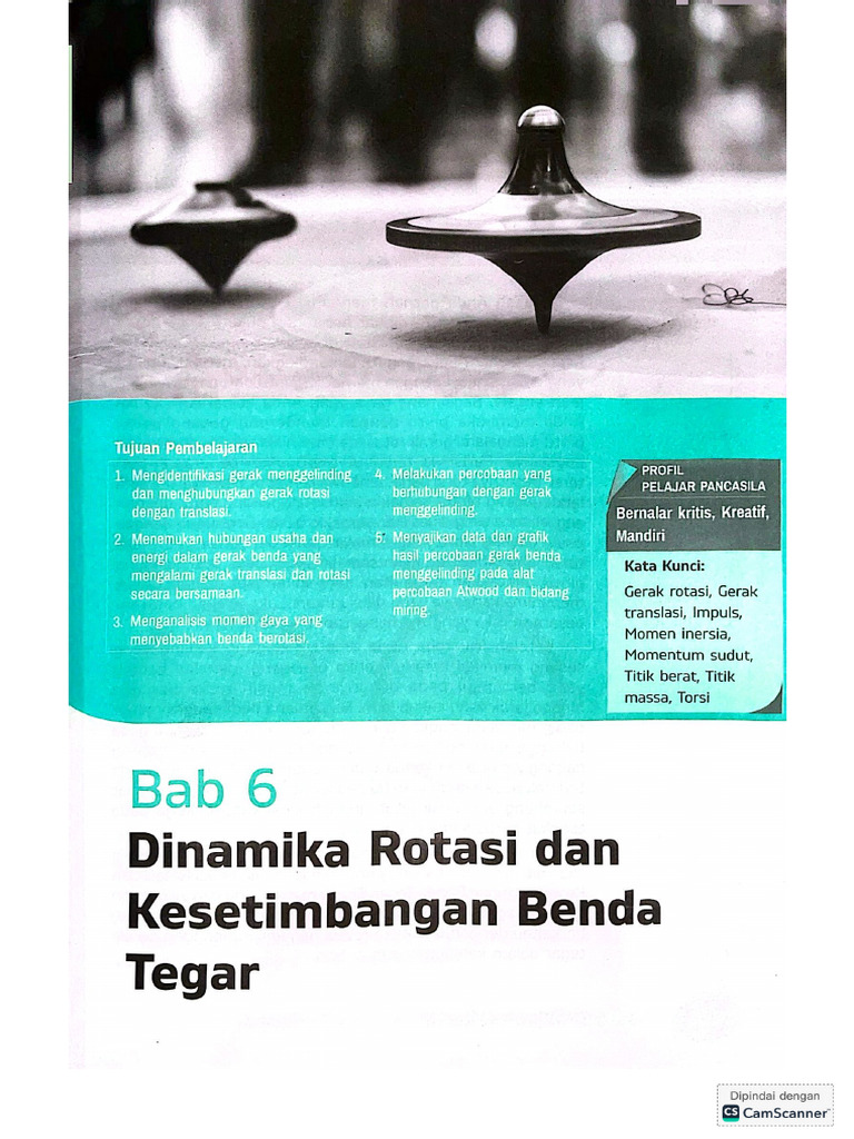 Dinamika Rotasi Dan Kesetimbangan Benda Tegar | PDF