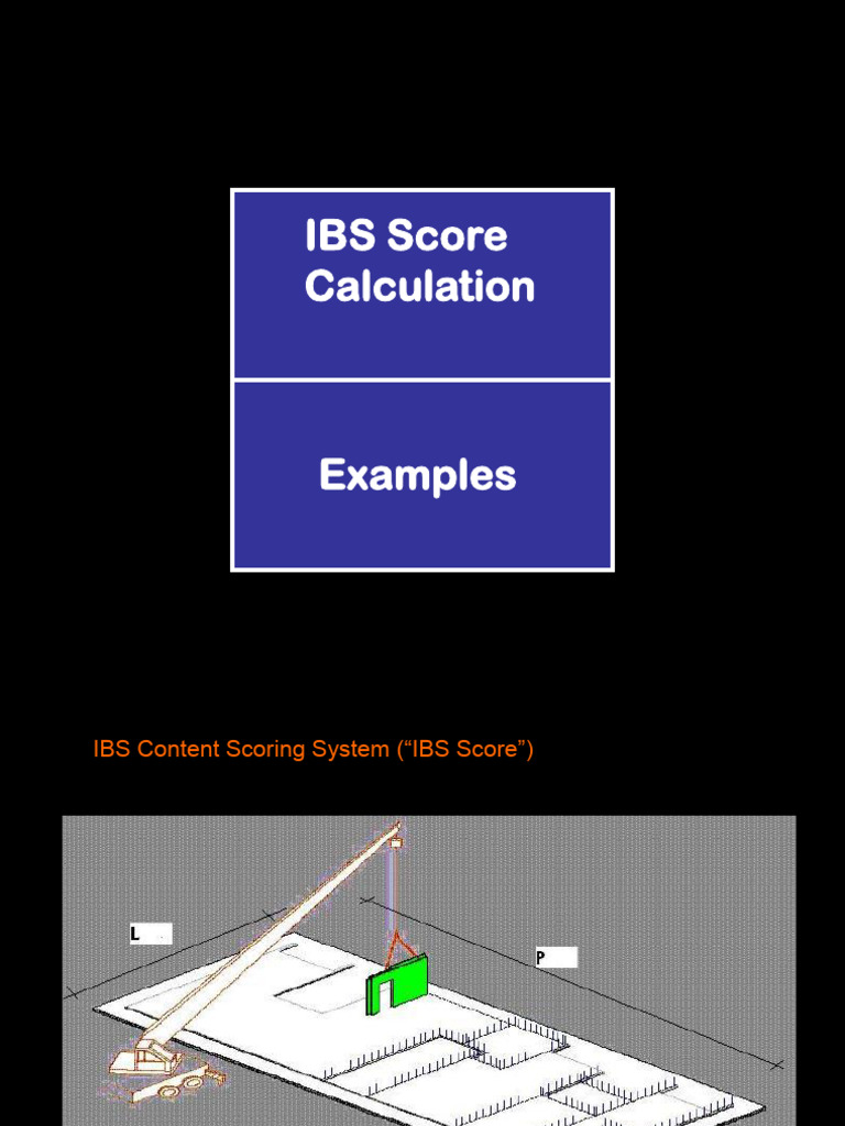 IBS Score Calculation & Examples HANIS | PDF | Precast Concrete ...