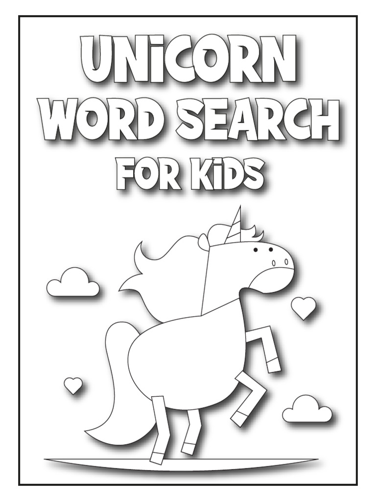 Unicorn Word Search For Kids | PDF