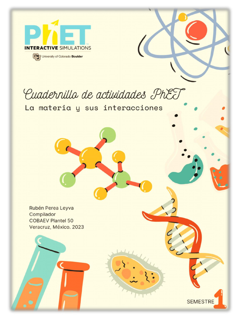Cuadernillo PhET La Materia y Sus Interacciones 2023 (1) | PDF | Átomos ...