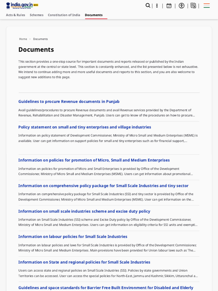 Documents _ My Government _ National Portal of India | PDF