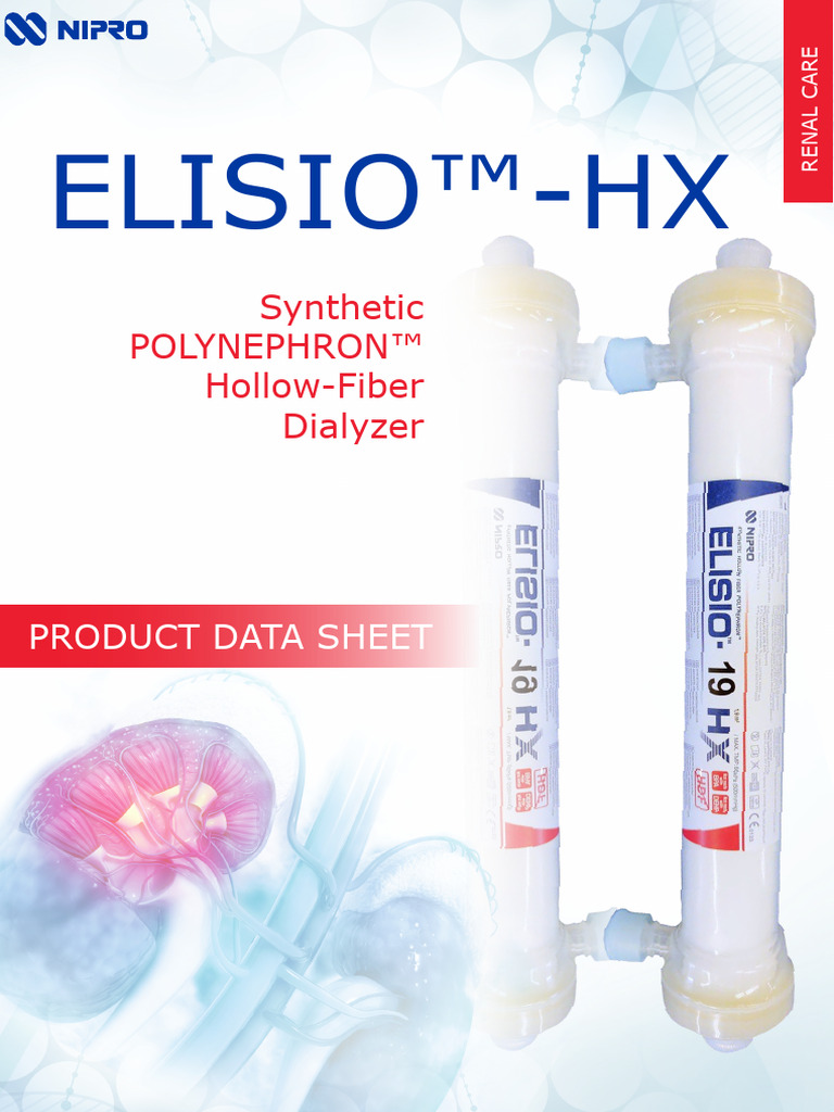 Elisio-Hx Data Sheet Nia 10nov2021 | PDF | Hemodialysis