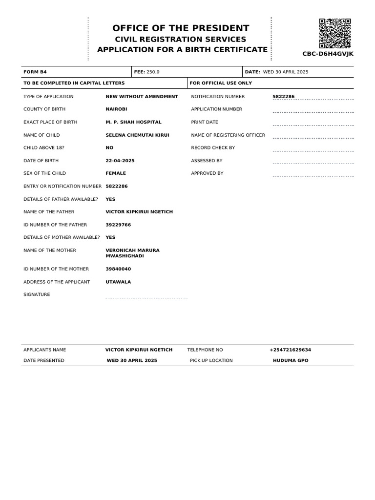 CBC d6h4gvjk b4 Form | PDF