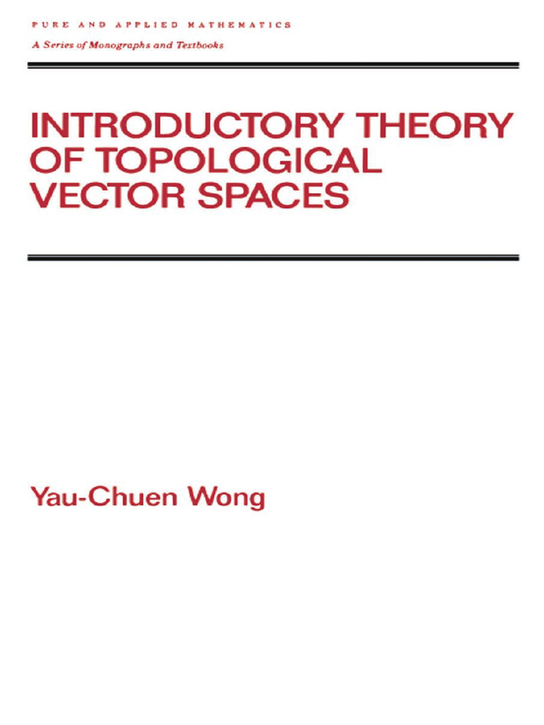 [Monographs and Textbooks in Pure and Applied Mathematics 167._ Pure ...