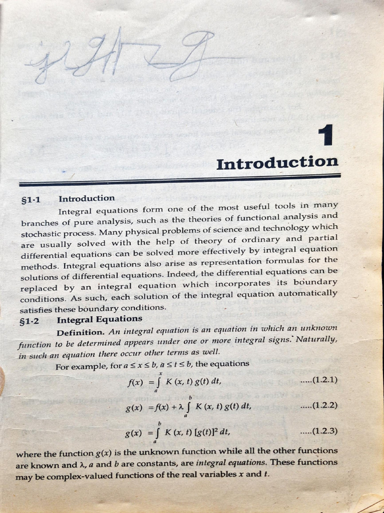 Integral Equation Book | PDF