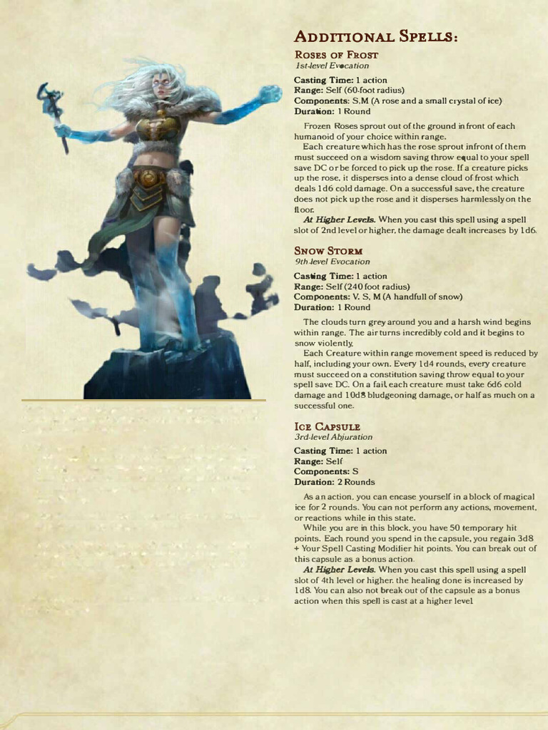 Frost Spells | PDF