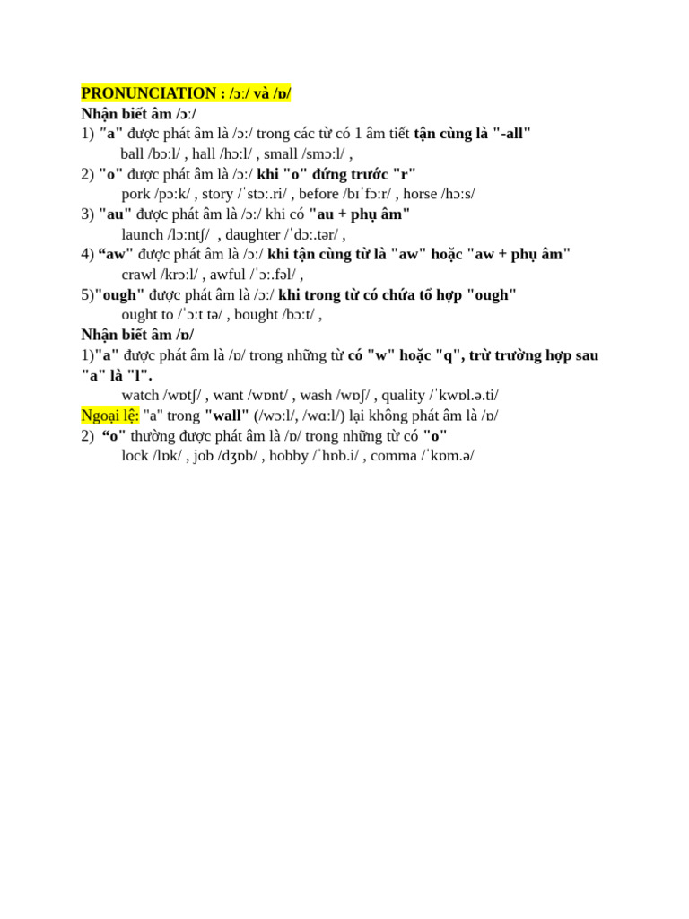Pronunciation | PDF