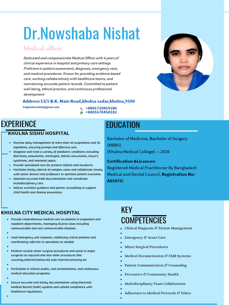 White Blue Elegant Doctor CV Resume - 20250708 - 183453 - 0000 | PDF ...