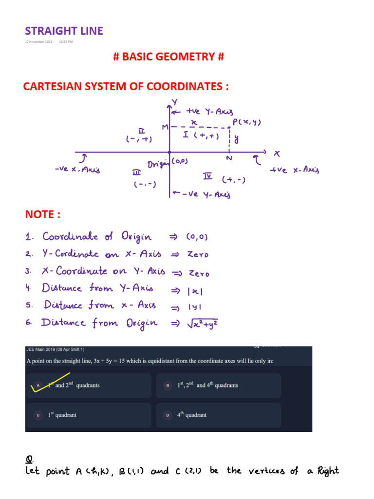 Straight Line | PDF