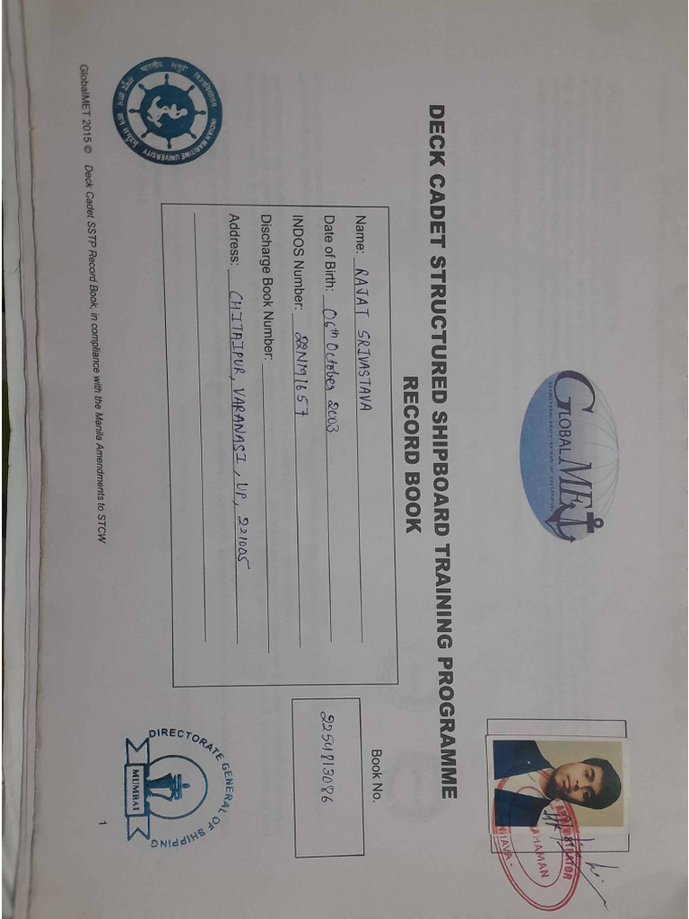 1.cadet Record Book - Rajat Srivastava | PDF
