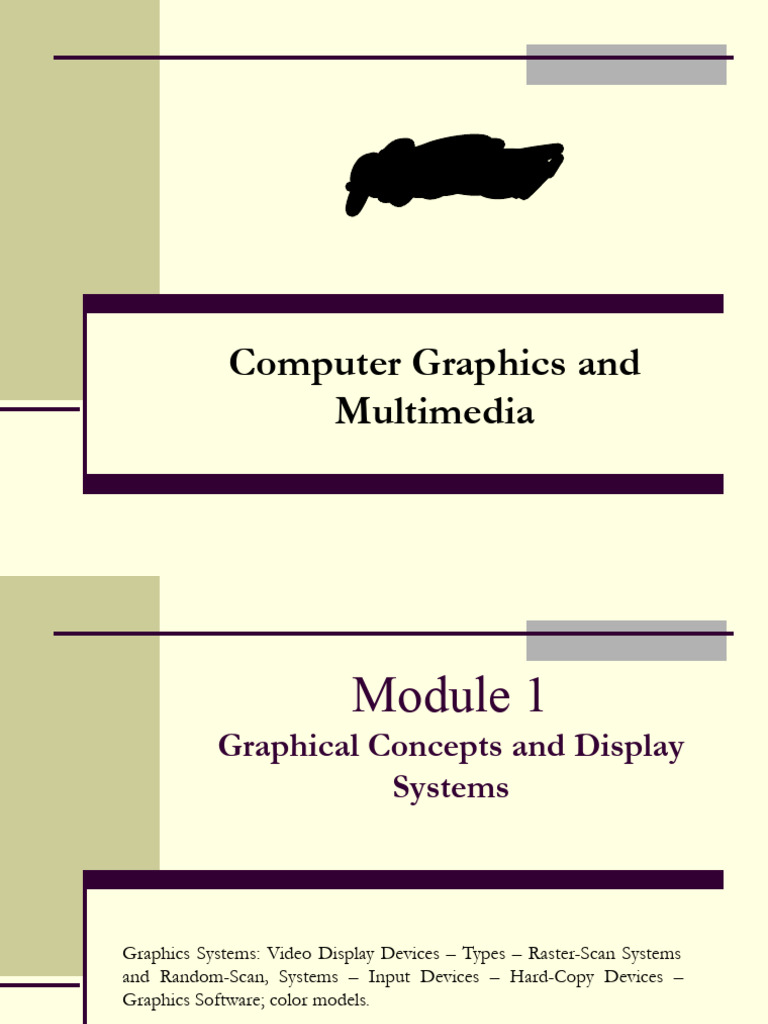 Introduction to Graphics Systems-15!07!2024 (1) | PDF | Vacuum Tube ...
