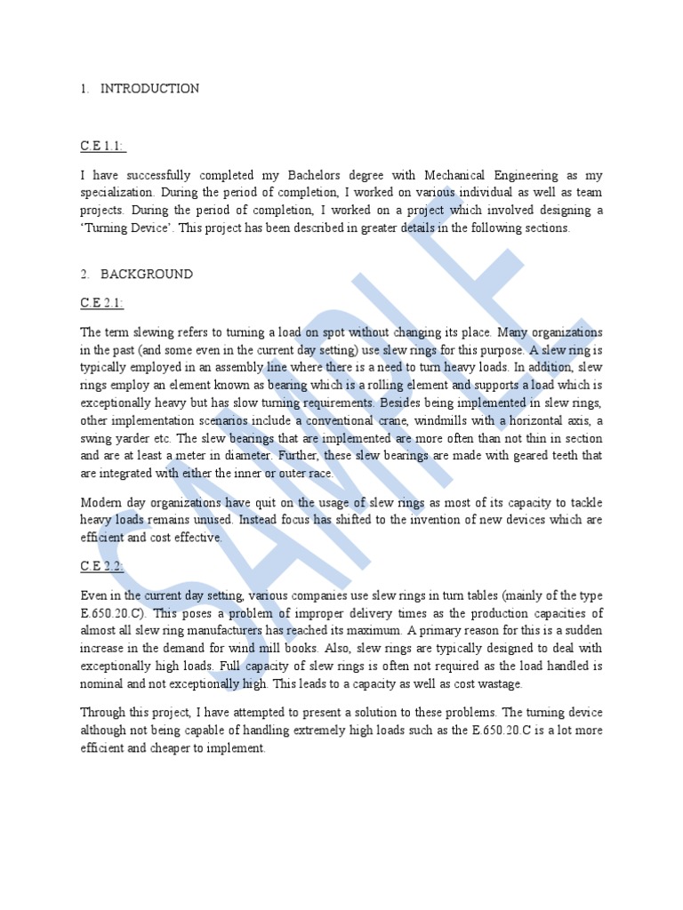 Sample - Engineering (Competency Demonstration Report) | PDF | Business