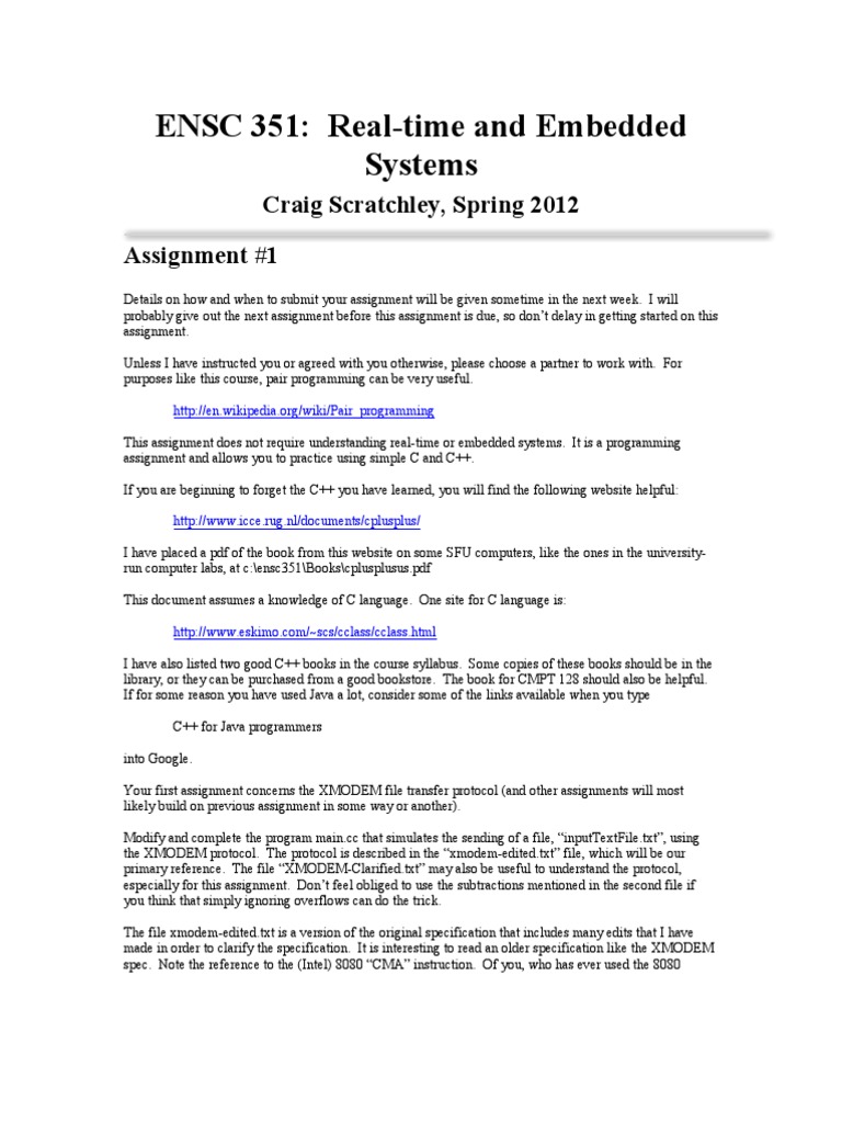 351 Assignment 1 | PDF | Transmission Control Protocol | Computer File