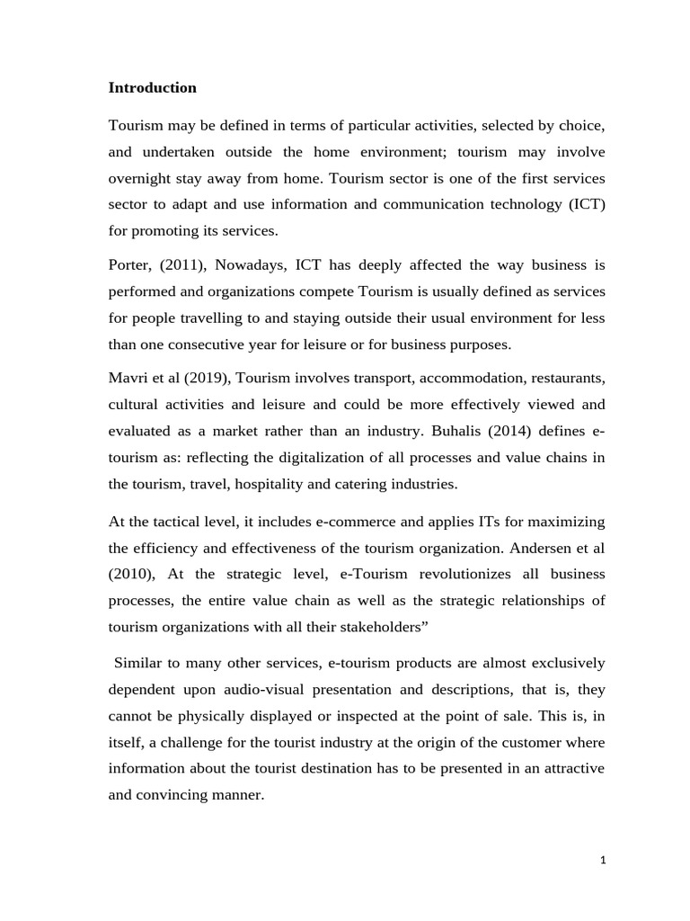 Ict and Tourism | PDF | Internet | Tourism