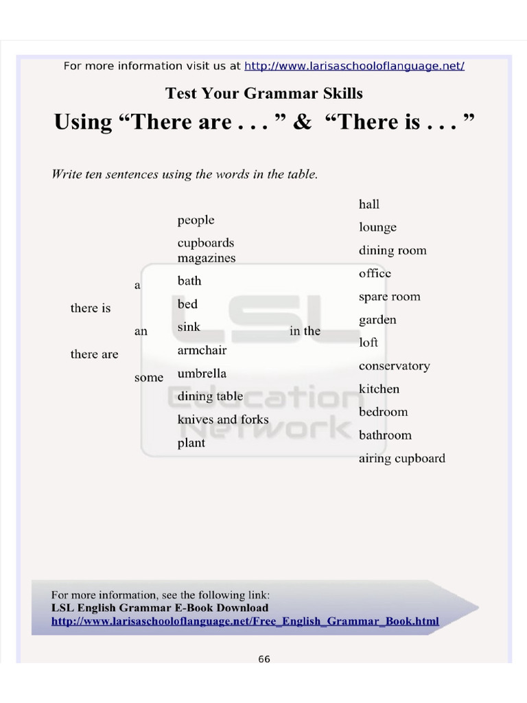 Using There Are There Is | PDF