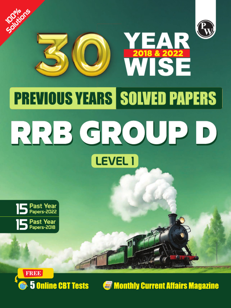 30 RRB Group D Level 1 Previous Years Solved Papers | PDF