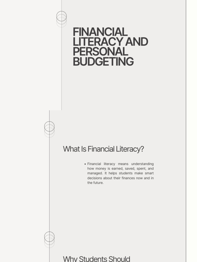 Financial Literacy and Personal Budgeting | PDF | Credit Card ...