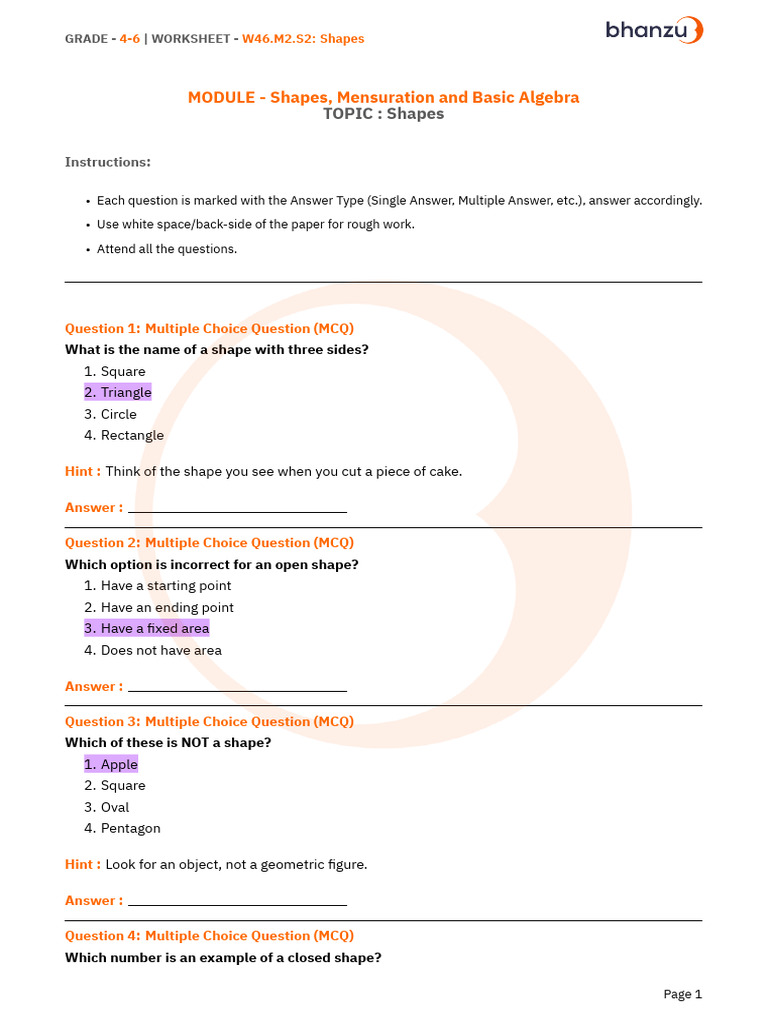 Prefix 85966c9f1704351601299 - Name W W46.M2.S2 - Shapes | PDF | Shape ...