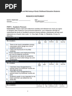 Adolescent Educational Stress Scale | PDF