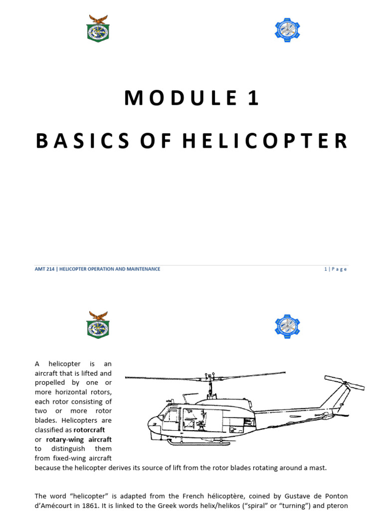 Basics of Helicopter | PDF | Helicopter | Helicopter Rotor