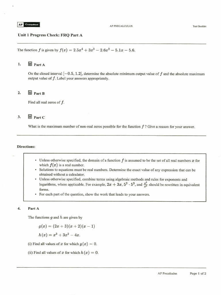 U1-3. FRQ set | PDF