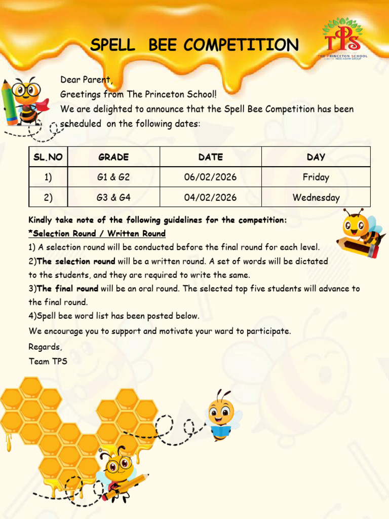 Spell Bee Competition Final | PDF