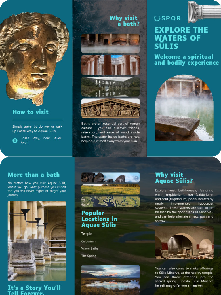 Aquae Sulis Brochure | PDF | Arts Goddesses | Bathing