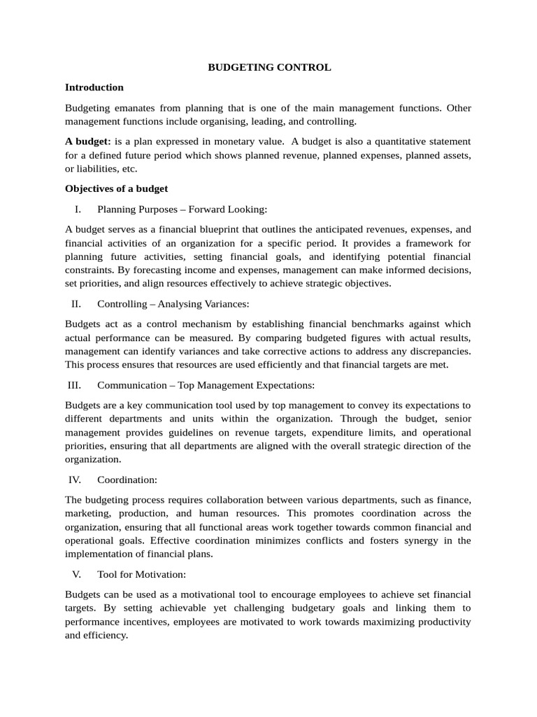 Budgeting | PDF | Budget | Expense