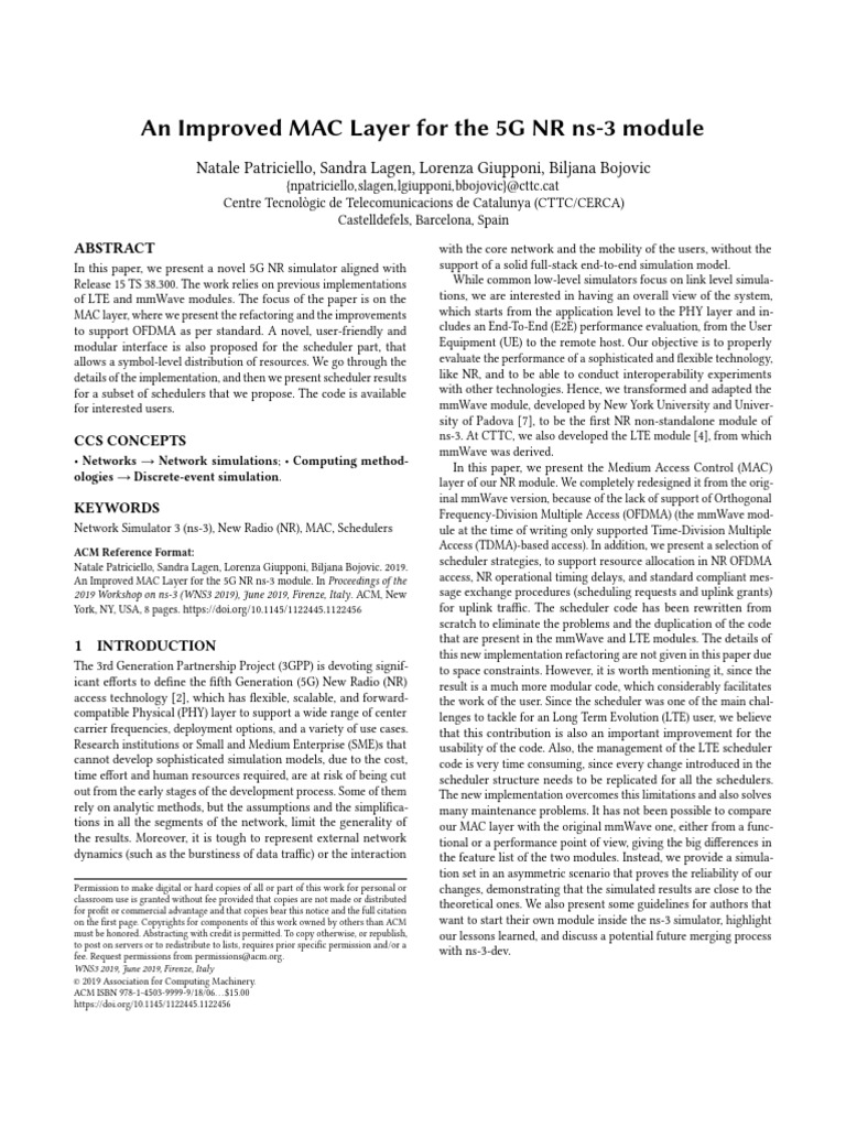 An Improved MAC Layer For The 5G | PDF | Orthogonal Frequency Division ...