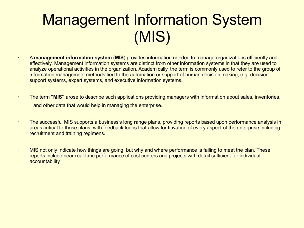 Overview of Management Information Systems | PDF | Management ...