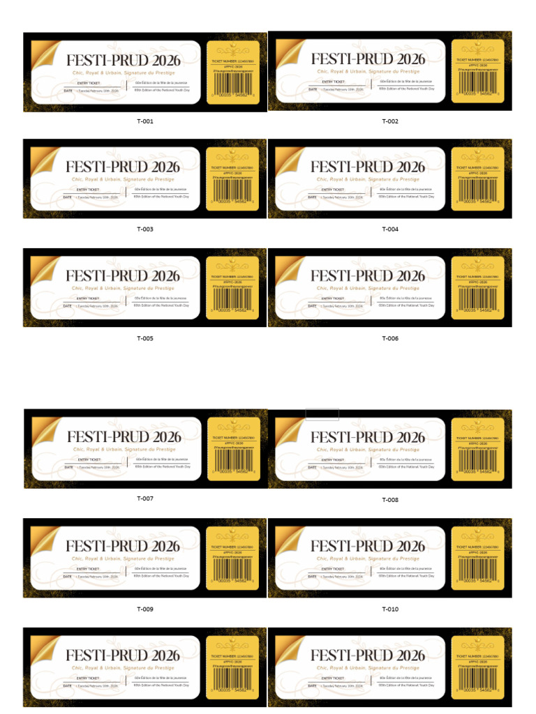 Entry Tickets | PDF