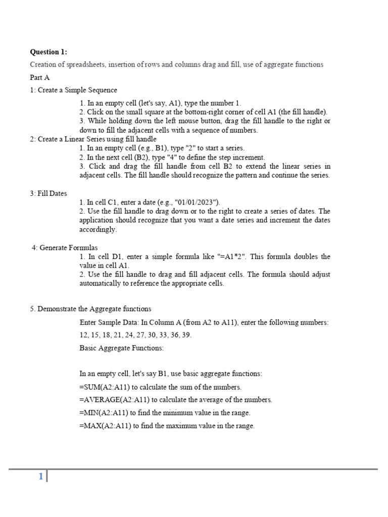 AMCEC DataExcel Lab Manual (1) 2 | PDF | Data | Data Management