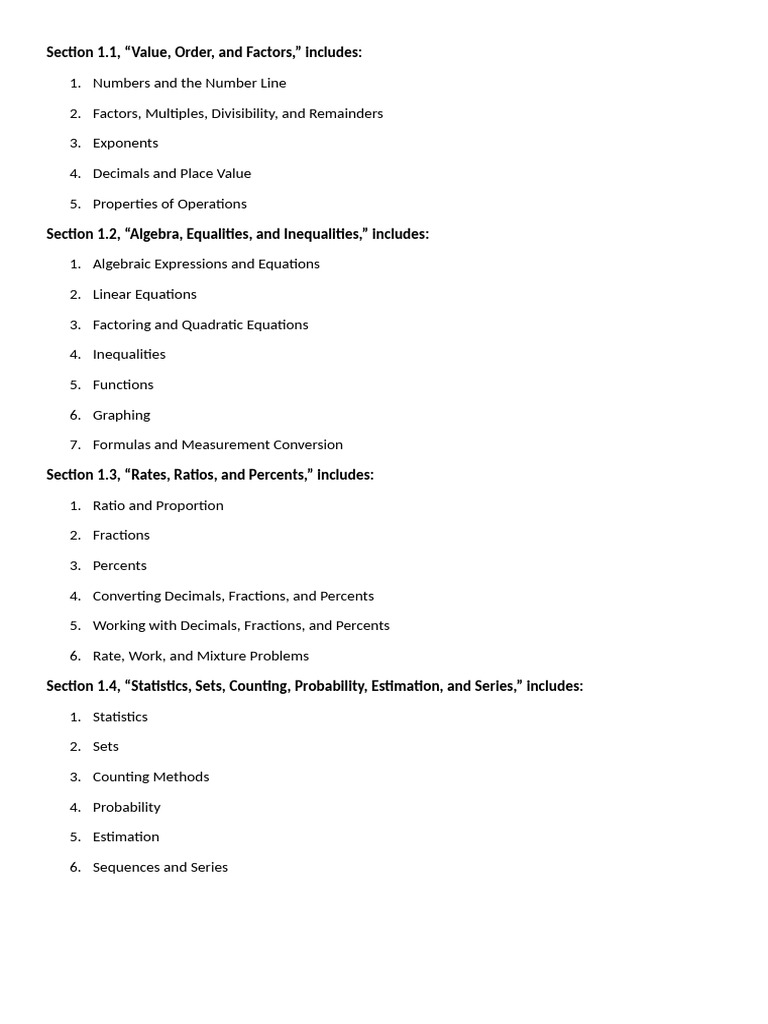 GMAT Syllabus | PDF