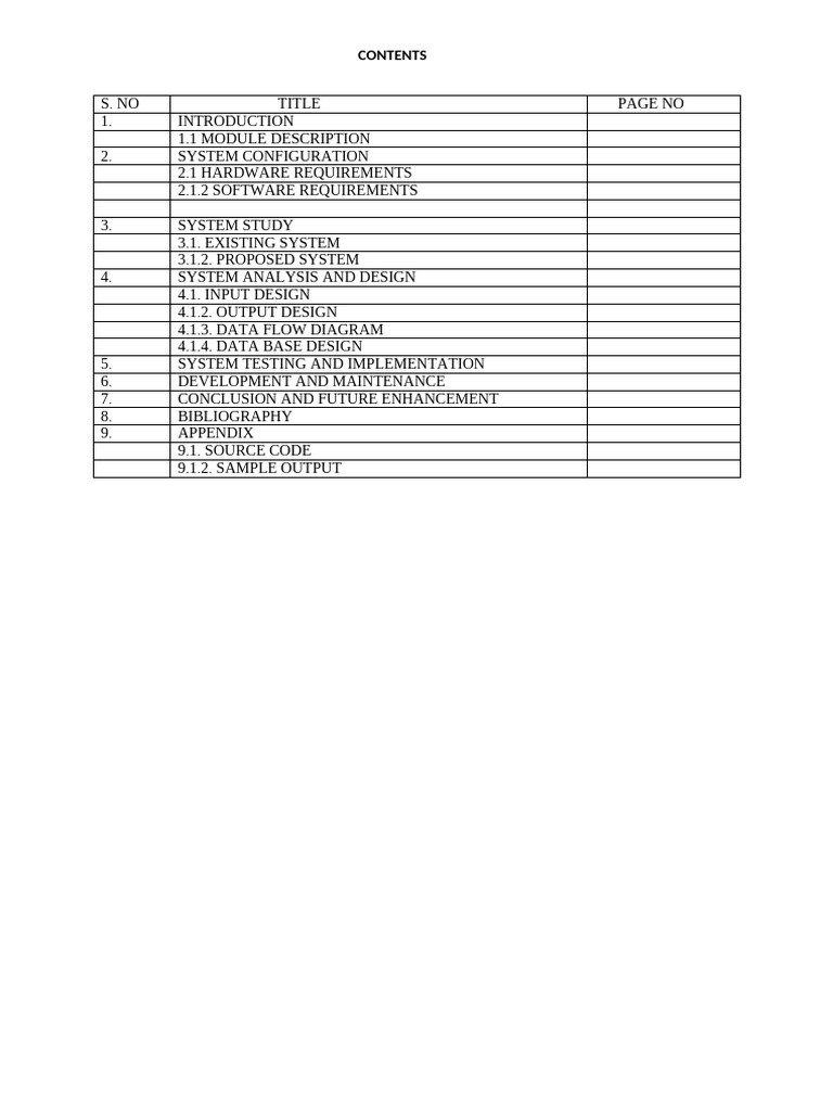 Modules Table | PDF