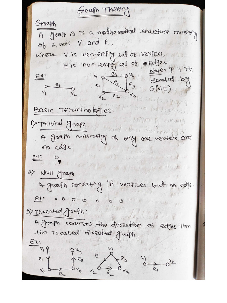 DM Unit-4 Graph Theory | PDF