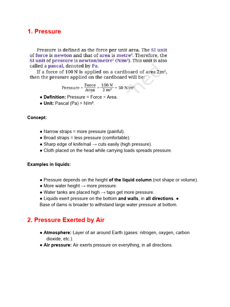Exploring Forces NCERT | PDF | Pressure | Pascal (Unit)