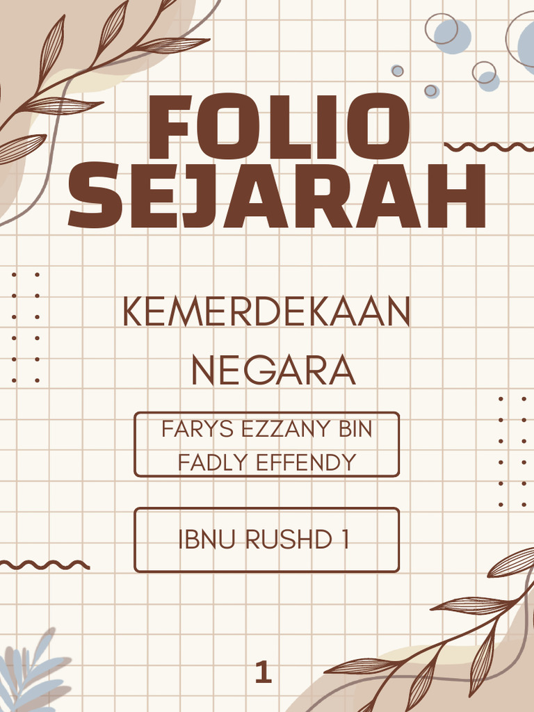 Brown and Cream Simple Portfolio Cover Document A4 Portrait - 20260105 ...
