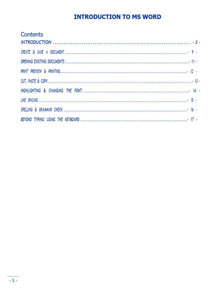 MS Word Basics | PDF | Microsoft Word | Computer File