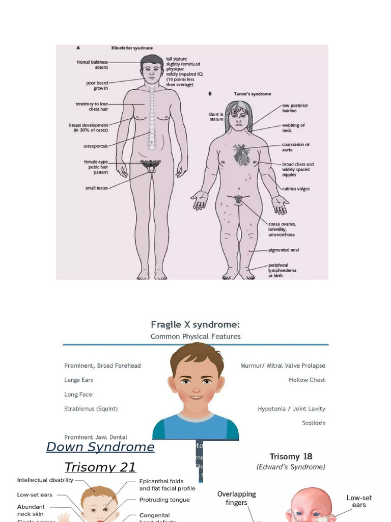 Diagrams of Genetic Disorders | PDF