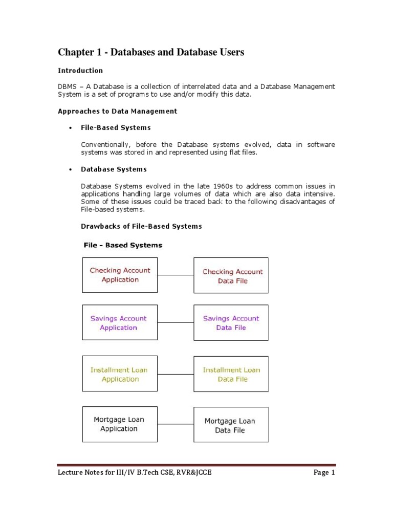 Chapter 1 Databases and Database Users | PDF | Databases | Database Index