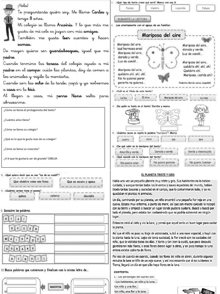 FICHAS 2DO DE PRIMARIA | PDF