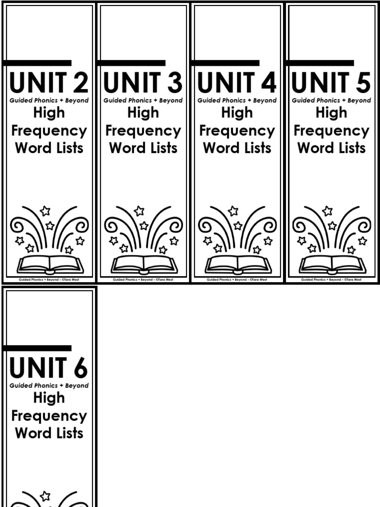 HFW Strips Guided Phonics Beyond High Frequency Lists | PDF