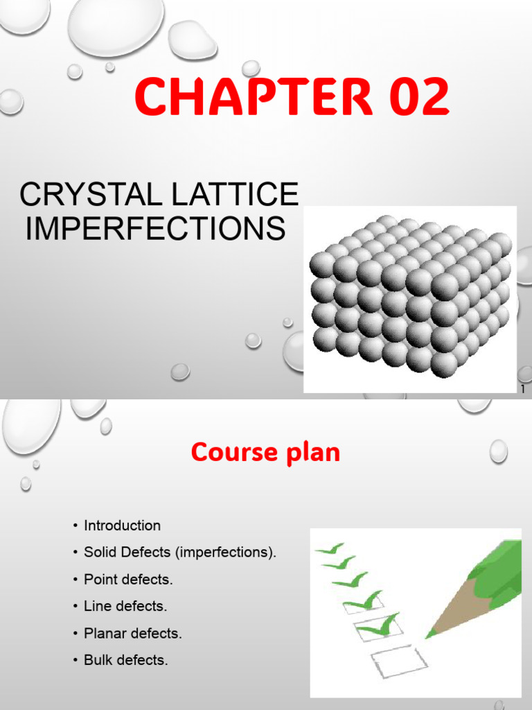 Chapter 02. Crystal Lattice Defects | PDF | Dislocation | Crystal Structure