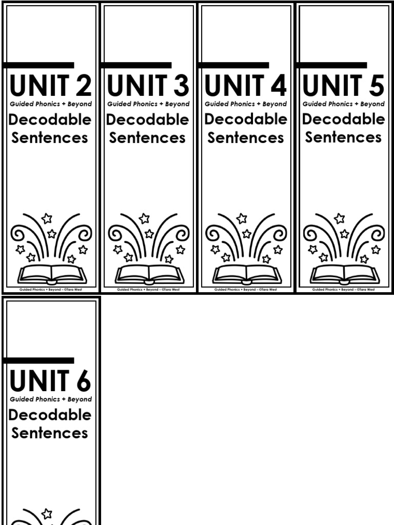 Sentences Guided Phonics Beyond Decodable Fluency Sentence Strips | PDF