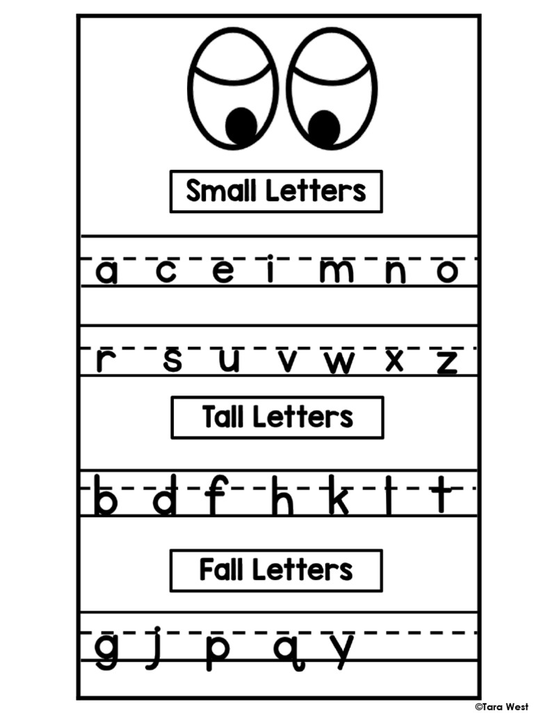 Smalltallfall Small, Tall, Fall Letters Posters Freebie | PDF