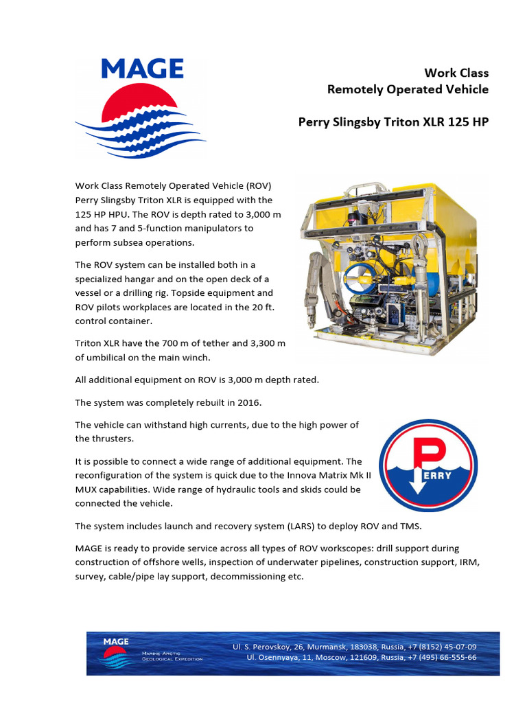 Rov Triton XLR Eng | PDF | Electronics