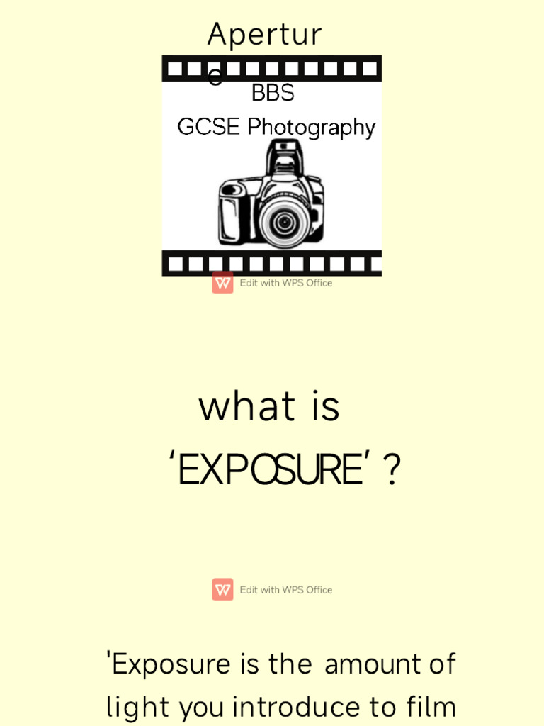 Exposure Triangle | PDF | Aperture | Exposure (Photography)
