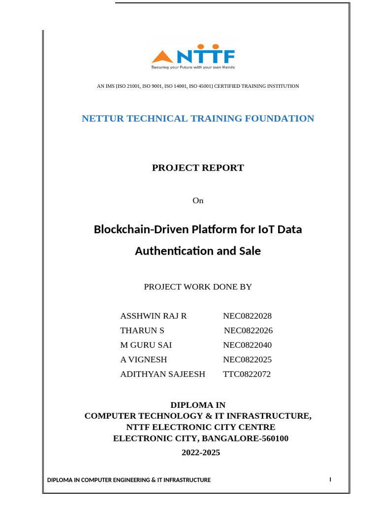 PRJ - 18 Final Report 2025 | PDF | Internet Of Things | Software ...