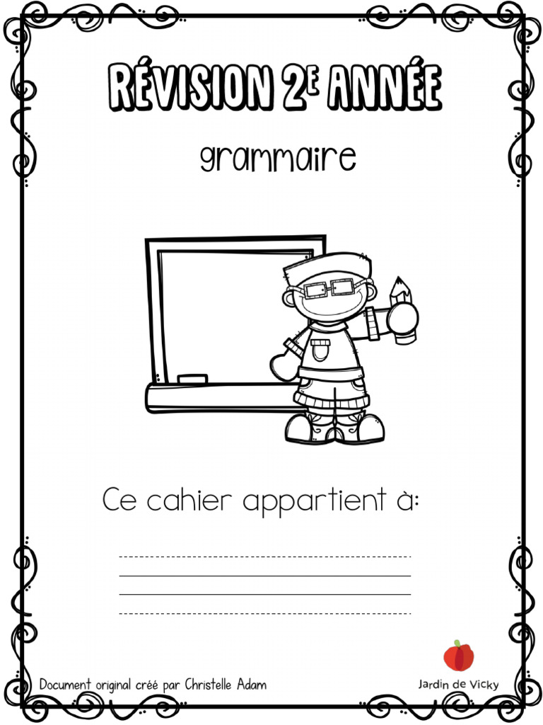 Cahier Revision Francais 2e Annee | PDF | Linguistique | Orthographie