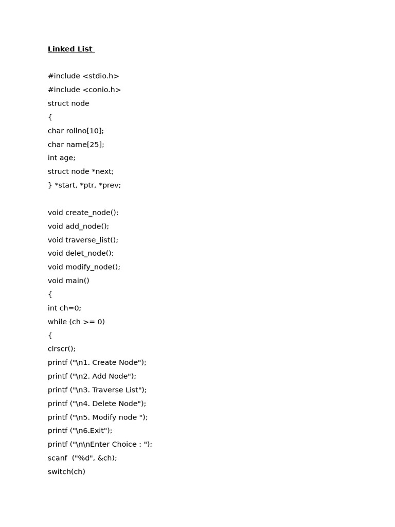 Linked List | PDF